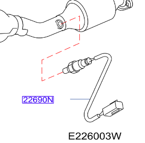 Nissan - Heated Oxygen Sensor | Nissan Engine Electrical Parts | Toomey ...
