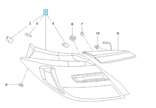 Vauxhall Insignia A - Rear Tail Lamp ... | Vauxhall Lamps & Lighting ...
